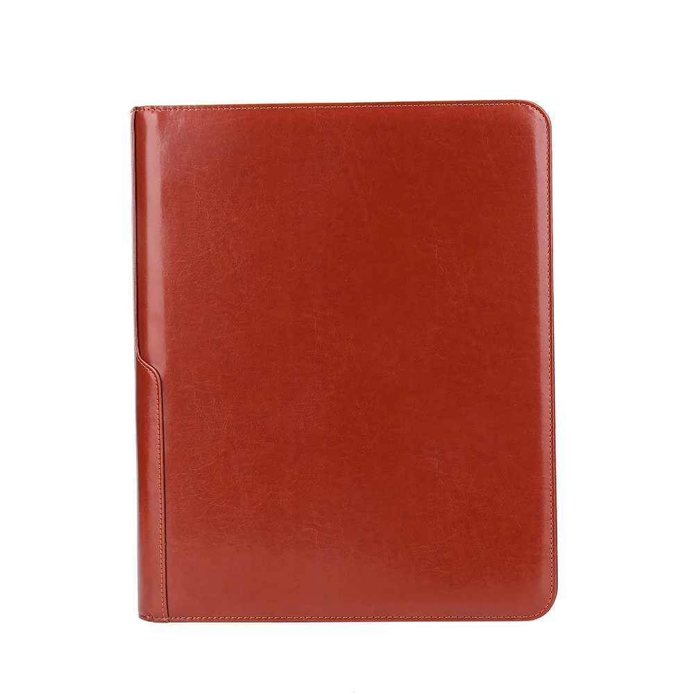 Premium Leather Tri-Fold Presentation Folder Custom Logo for iPad Case ...