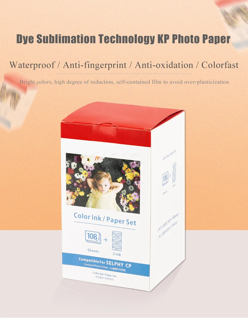 KP 108IN Color Ink Cartridge for Canon Selphy CP1300