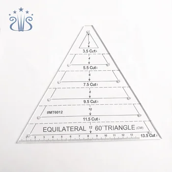 Rts Transparent Sewing 60 Degree Equilateral Triangle Ruler For ...