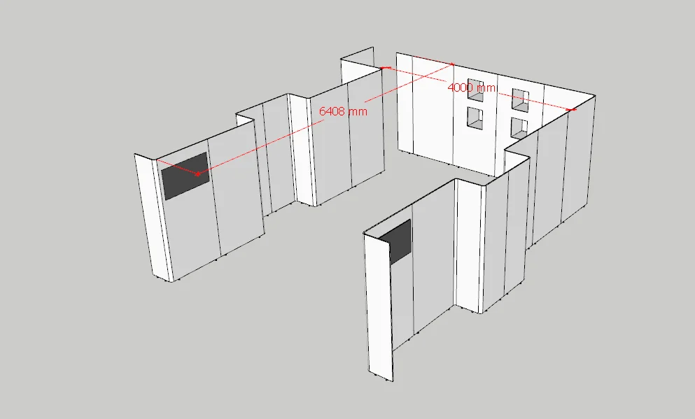 Modular Pit Garage Walling System - Chleh Panels for Racing