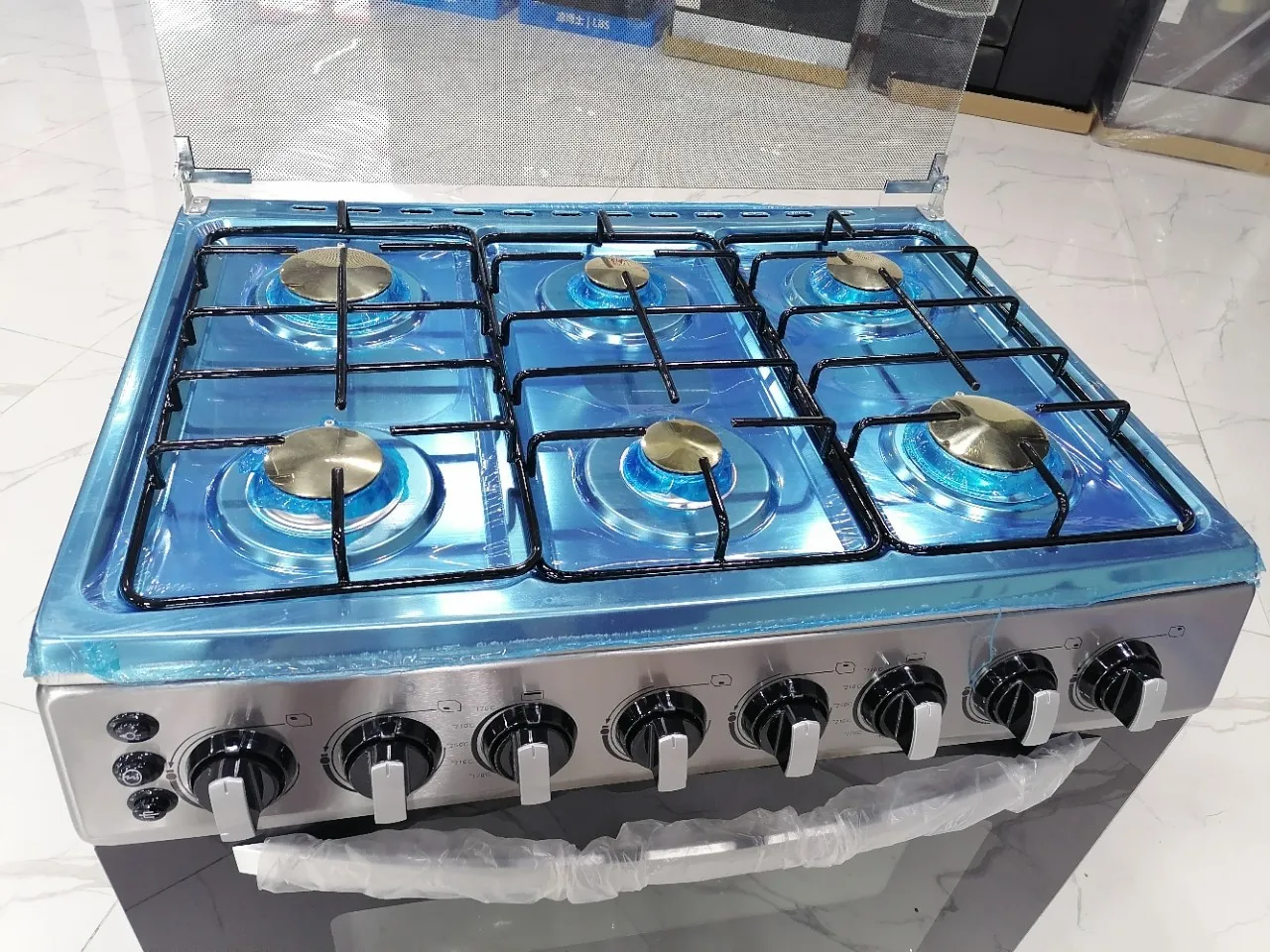 OEM Best Freestanding Stainless Steel Range - 6 Burner Gas Stove with Oven