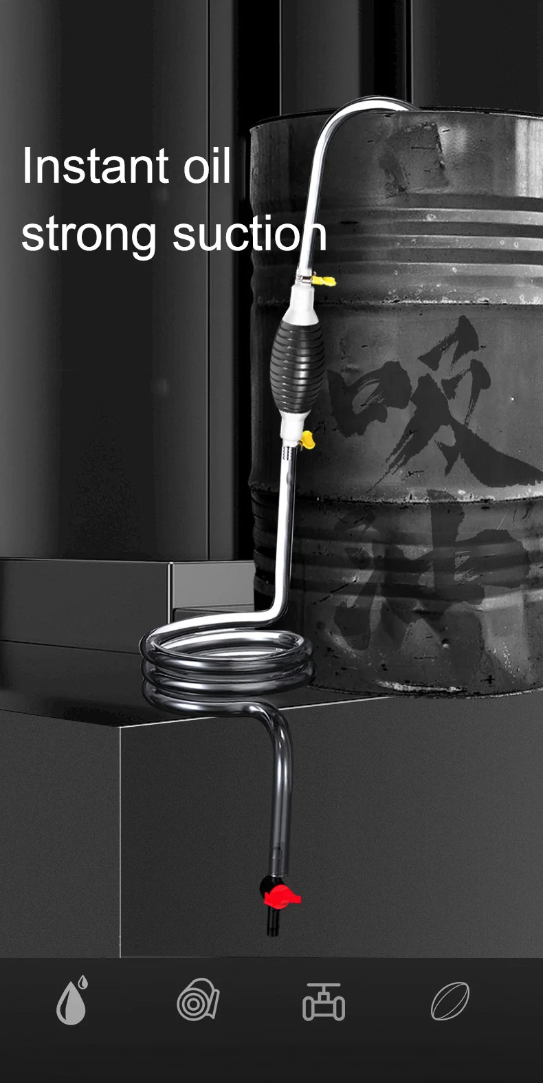 Multifunction Liquid Sucker Universal Manual Liquid Fuel Transfer ...