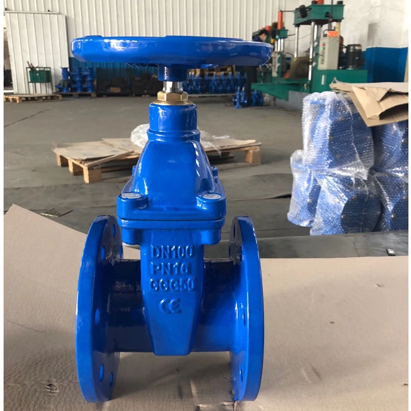 Dn100 Ductile Iron Resilient Epdm Seated Gate Valve Large Size Din Bs ...