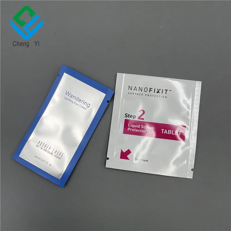 Custom Cosmetic Sample Sachet Packaging Bag1.5g 2ml 3ml 5ml 10ml ...
