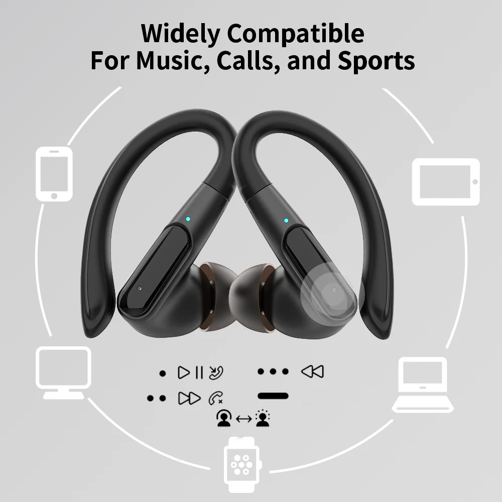 Gaming True Wireless Earbuds Smart Touch Control Bluetooth Earphones ...