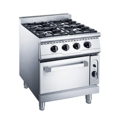Commercial 4 Burner Built-in Gas Automatic Cooktop With Hot Plates And ...