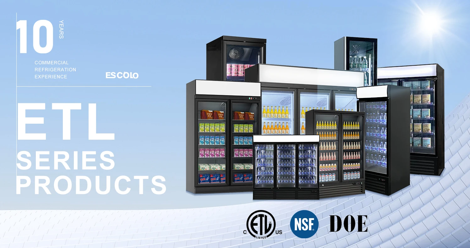 Upright Fridge Transparent Glass Showcase Sliding Door Drink Showcase ...