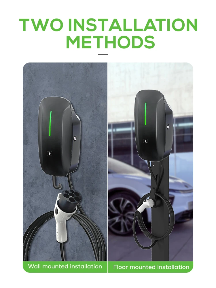 7Kw Electric Car Charging Station 22Kw Wallbox 11Kw Bidirectional Ev ...