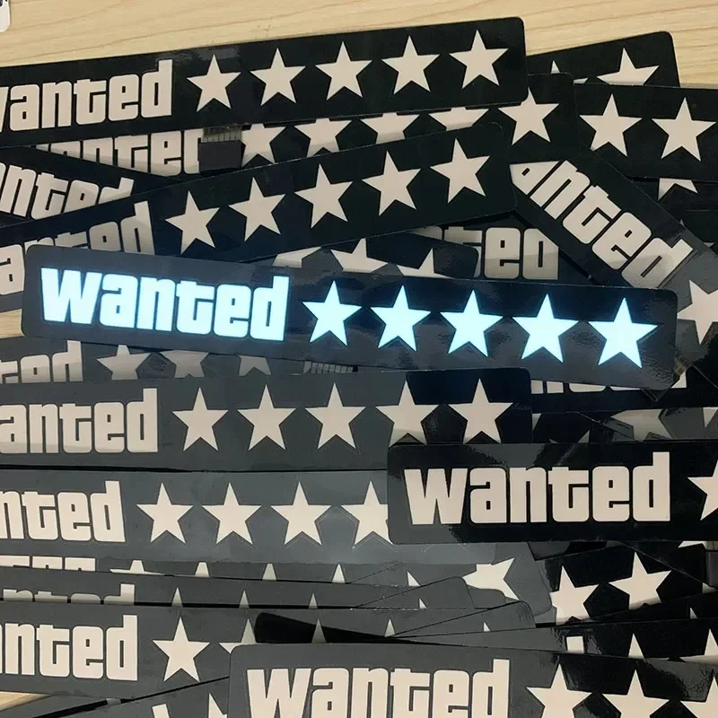 LED Light-Emitting Window Stickers for Car Decor & Safety