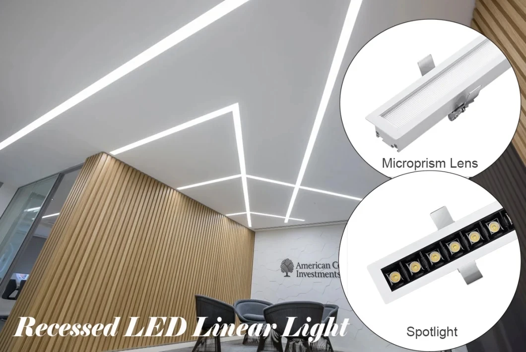 40W Recessed Direct Indirect LED Linear Light Fixtures