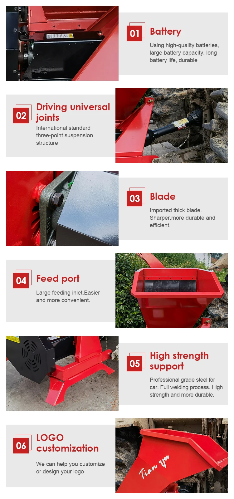 Farm Implement Compactor Tractor Mounted Used Pto Bx42 Wood Chipper ...