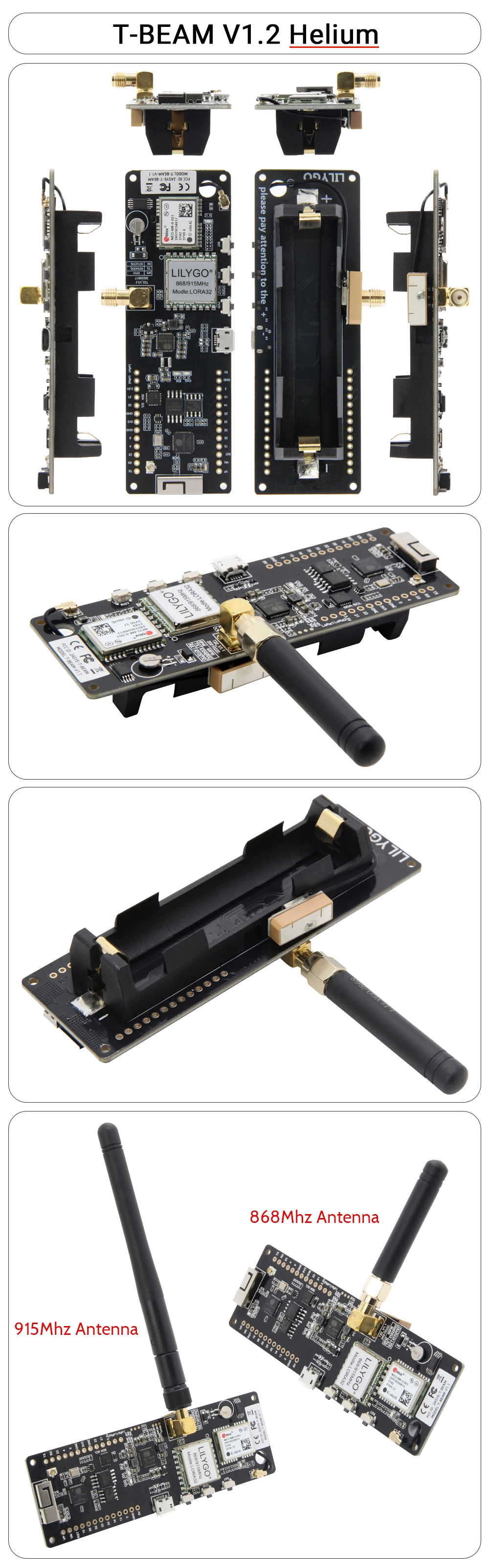 Lilygo T-beam V1.2 Helium Esp32 Development Board Sx1276 868mhz 915mhz ...