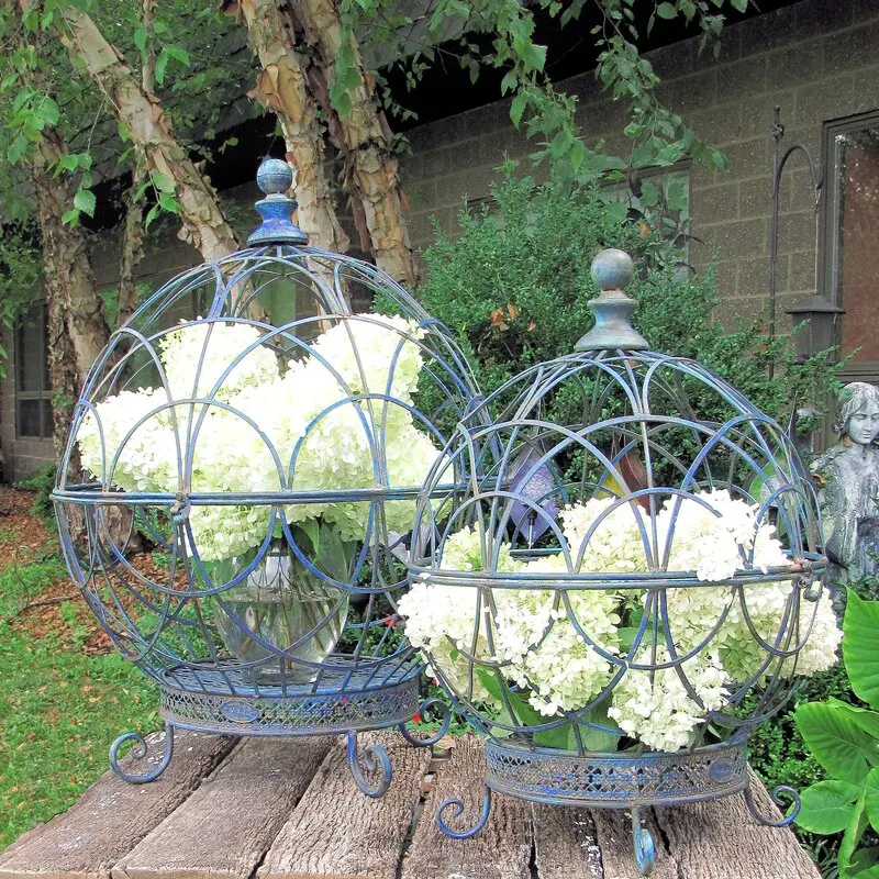 Sphere Topiary Frame Flower Planter Pottery - Buy Garden Plant Pottery ...