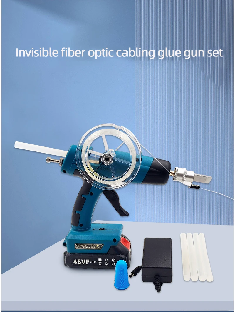Portable Fiber Optic Equipment 360 Adjustable FTTR Invisible Fiber Glue ...