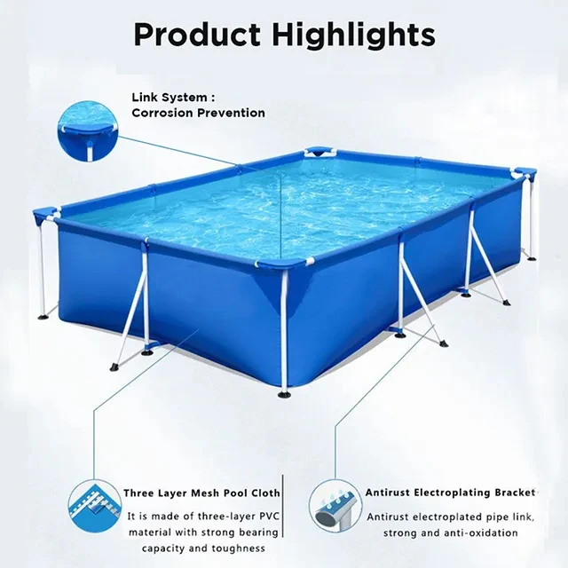 Above Ground Swimming Pool for Kids - Metal Frame Pool
