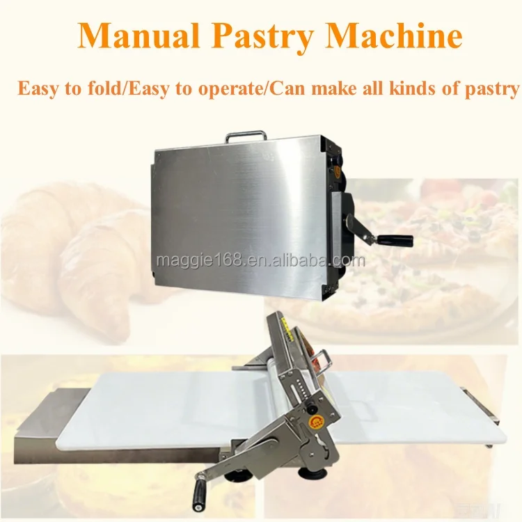 Manual Dough Sheeter Portable Mini Pizza Dough Sheeter Hand Croissant ...
