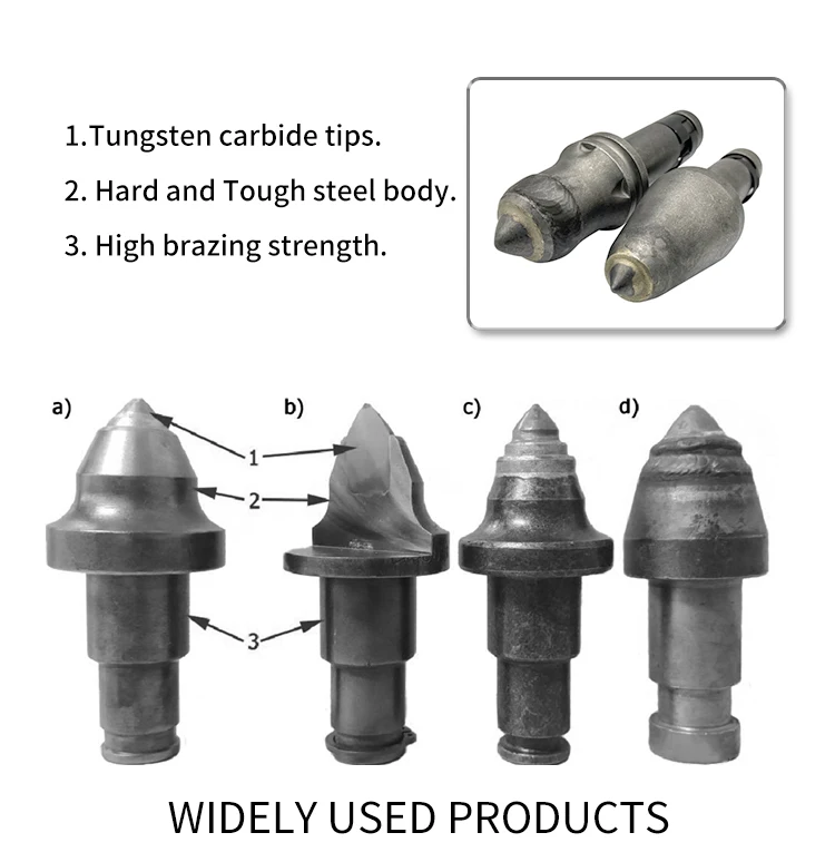 Replacement Rock Ripper Tooth/tipped Cutting Rock Drilling Bullet Teeth ...