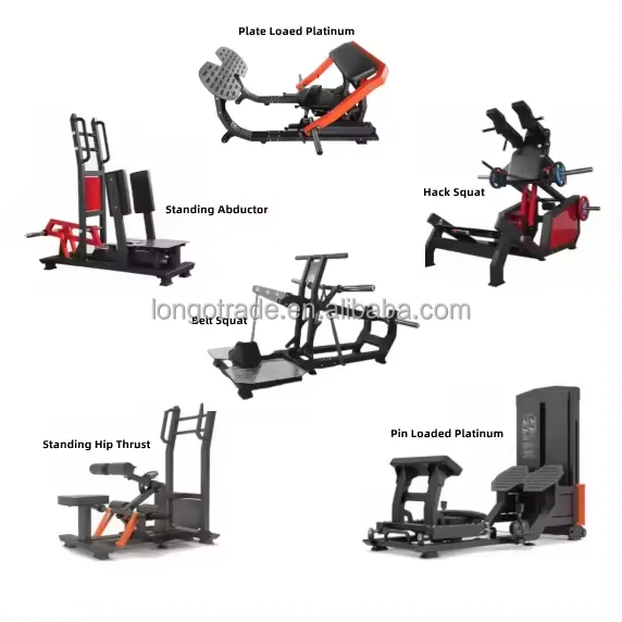 Plate Loaded Gym Equipment Seated Glute Drive Hip Training Machine ...