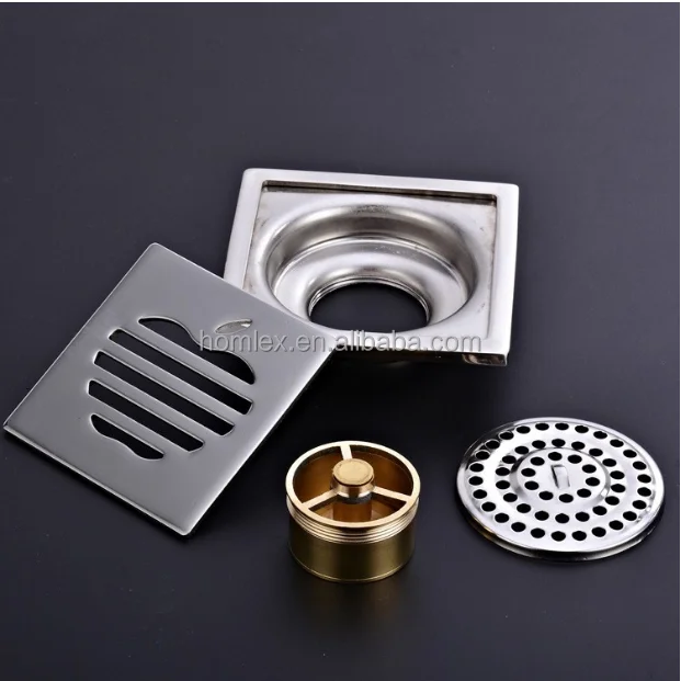 Stainless Steel Floor Drain Toilet Drain Cover Double Washing Machine ...