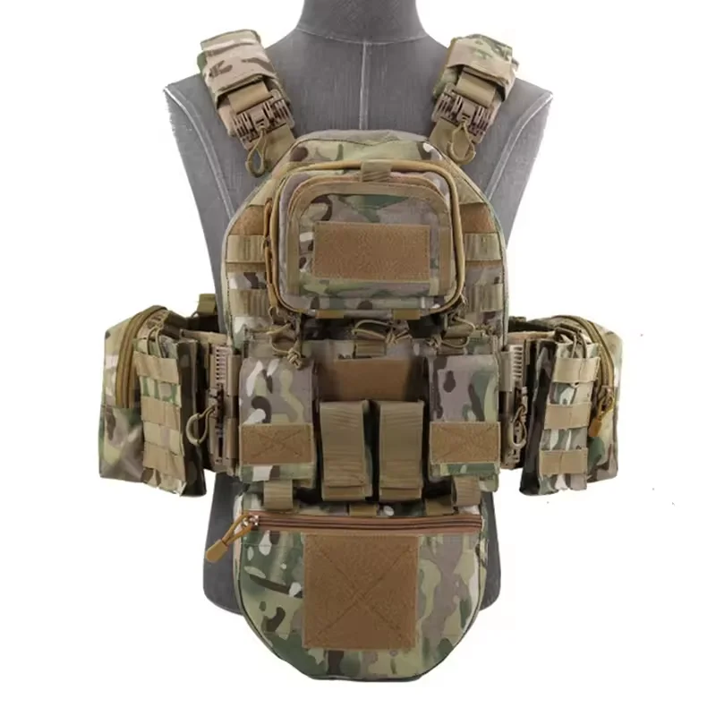 Tactical Vest Plate Carrier with Mag Pouch Traning Combat Lightweight ...
