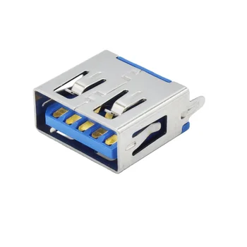 10mm A Type Usb Female Connector 180 Vertical Usb 4 Pin Jack Pcb Board ...