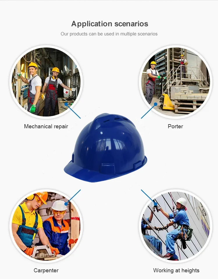 V-shaped Helmet Ventilation Holes Lightweight Safety Helmet Adult ...