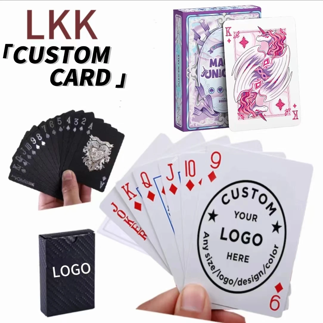 Custom Design Your Logo Playing Card Durable Pvc Waterproof Poker Card ...
