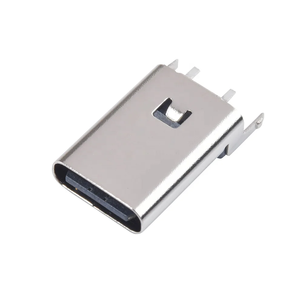 Usb Type-c 2 Pin Female Connector Port Length 13.0mm Dip Vertical Mount ...