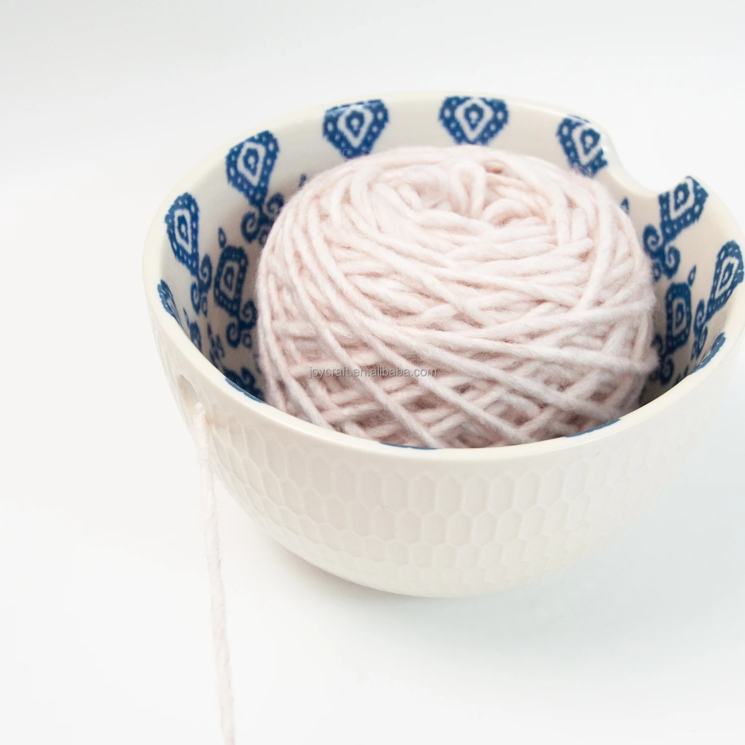 Ceramic Yarn Bowl - Durable Storage for Knitting & Crochet