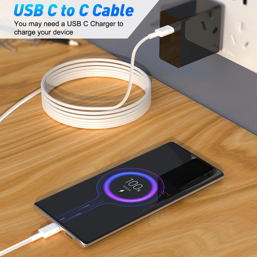 1m 2m 3A 60W PD QC3.0 Type-C Cable - Fast Charging Data Cable