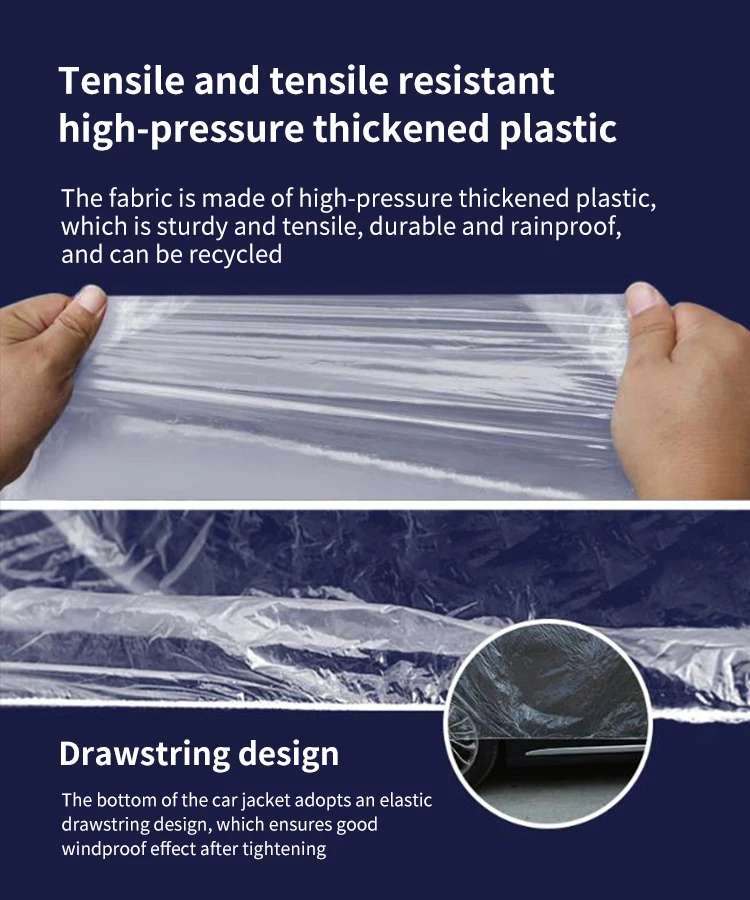 Fordland PE Car Covers - Durable, Transparent Protection