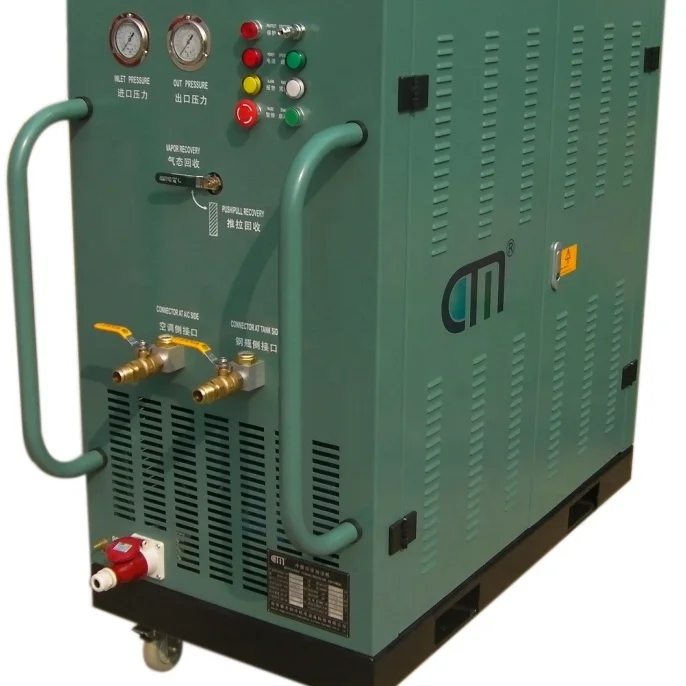 Fully Automatic Refrigerant Recovery Charging Machine R22 R410a Recovery Unit Air Conditioning ...