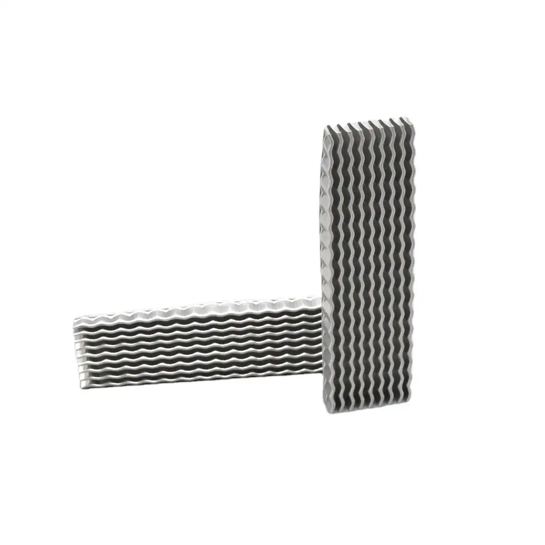 Heat Exchanger Wavy Aluminum Cooling Fin Customized Aluminum Heat ...