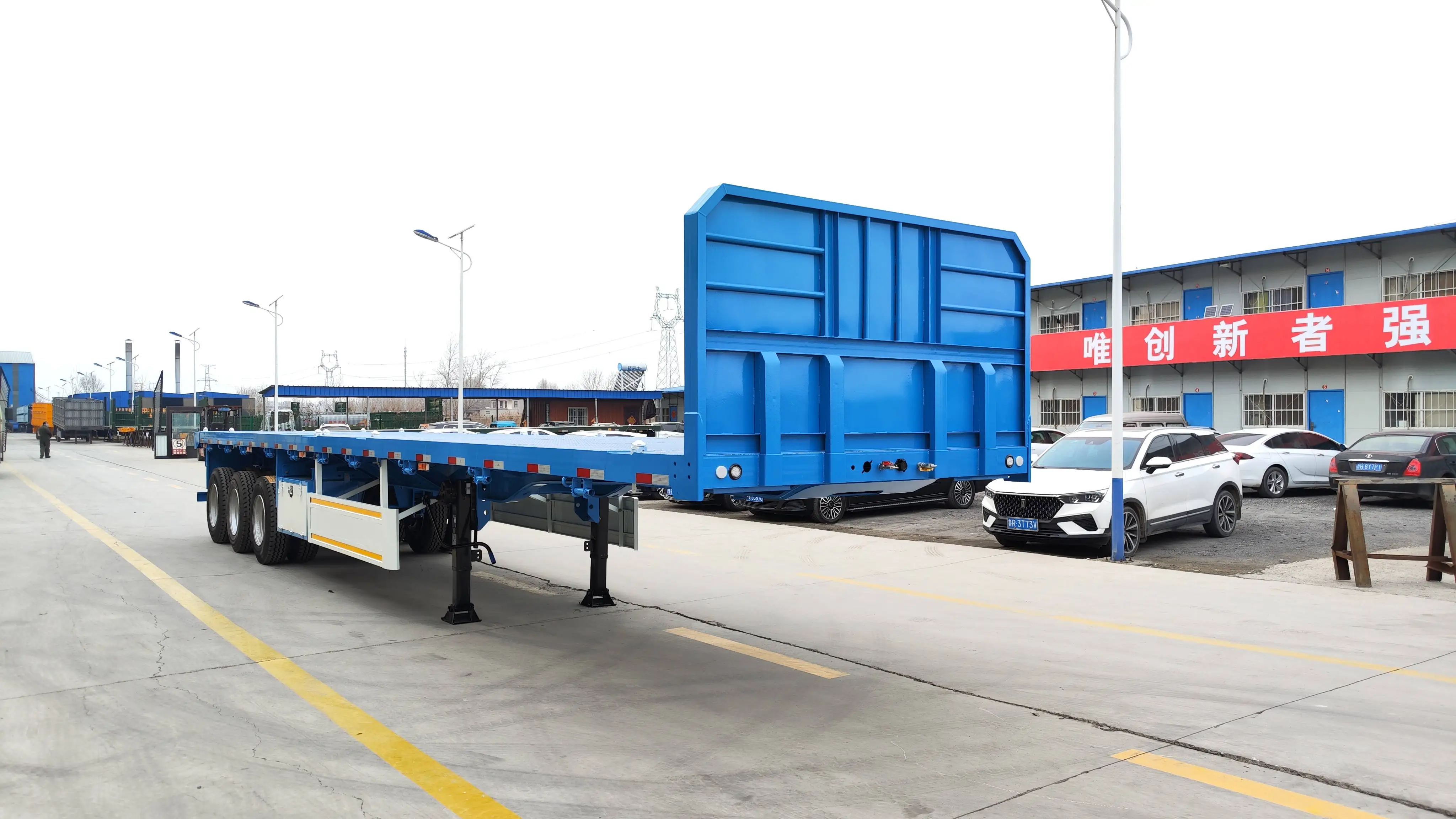 40 Feet Container Chassis Skeleton Semi Truck Trailer Frame 40t 50t 12 ...