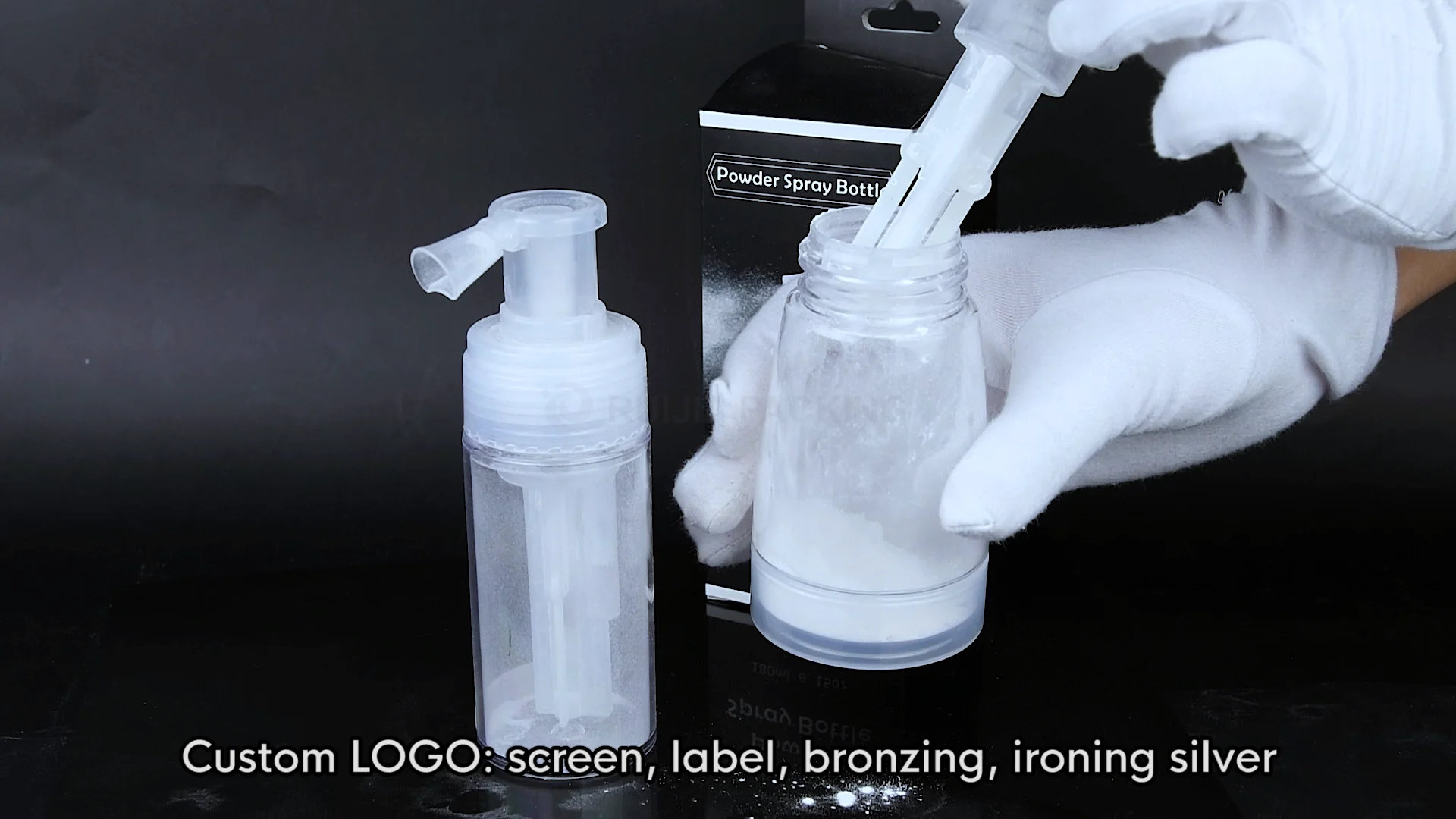 6oz 110g 180g Baby Talcum Powder Salon Hair Dry Powder Plastic Powder ...