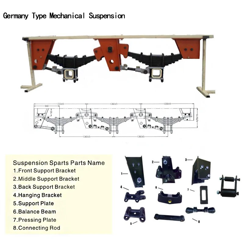 Trailer Air Suspension Air Spring Suspension Bogie Suspension - Buy ...