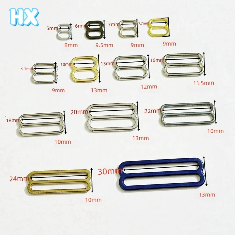 Lead-free Metal Bra Accessories Custom Color Adjuster Slider Dress ...