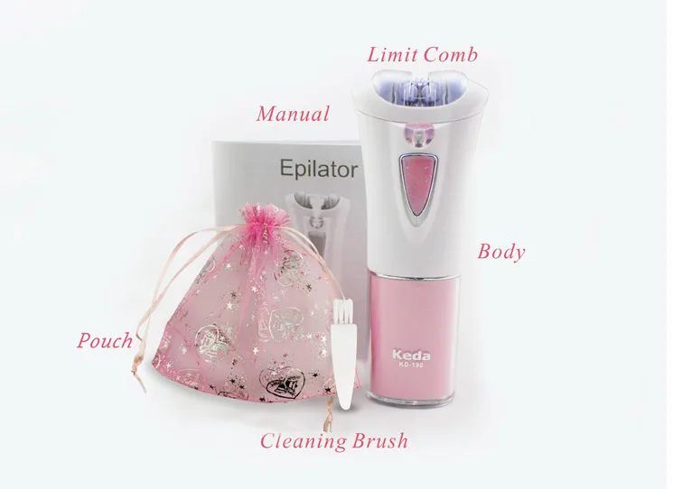Keda Mini Women Epilator Lady Female Body Face Epilatory Electric ...