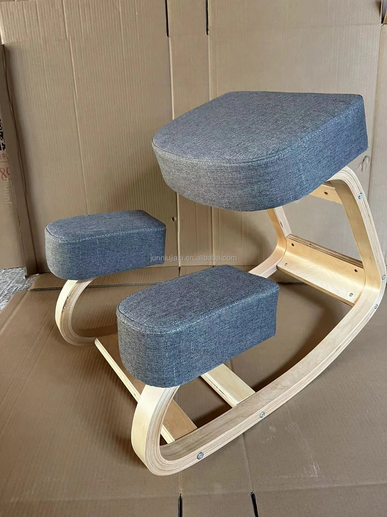 Wood Office Chair Yoga Posture Sit Posture Correction Positive Knee ...