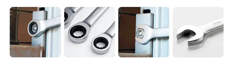 8-17mm Flexible Hand Tool Ratcheting Combination Spanner Set - Buy ...