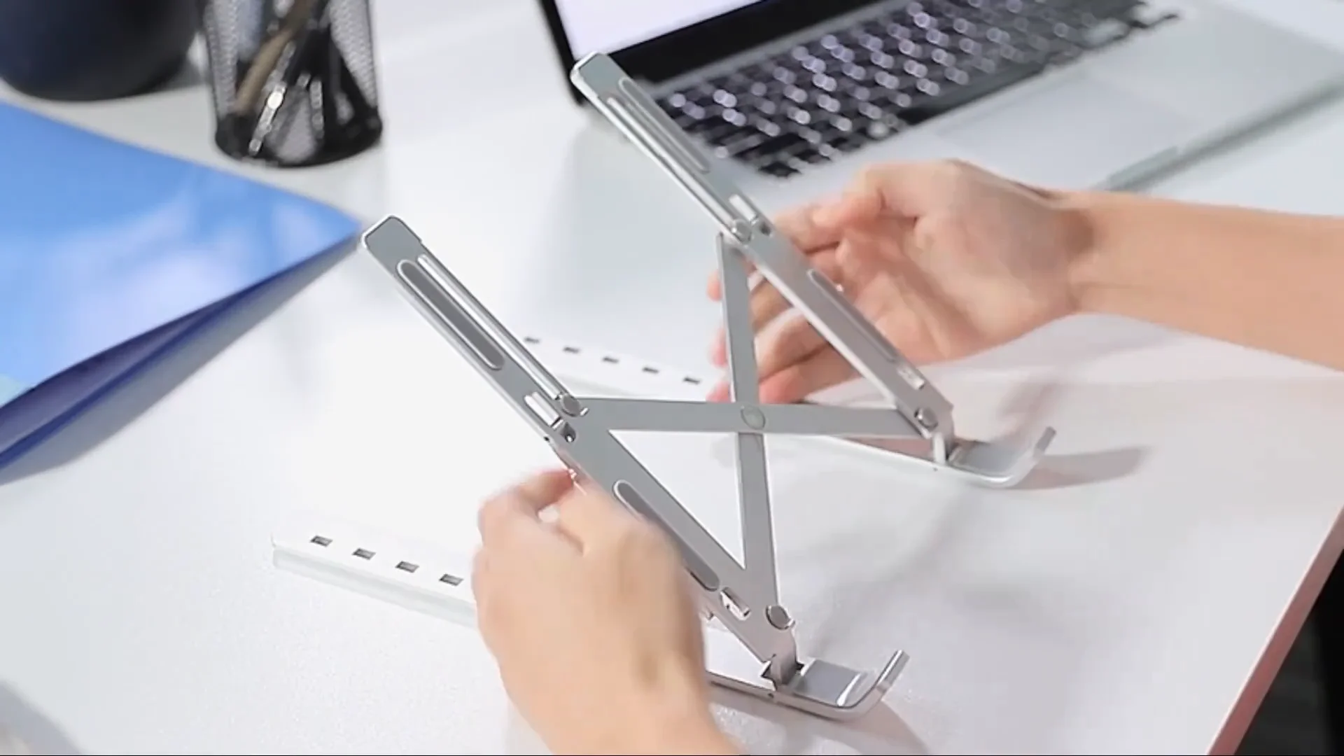 Portable Foldable Aluminum 2021 Adjustable Laptop Stand - Buy ...