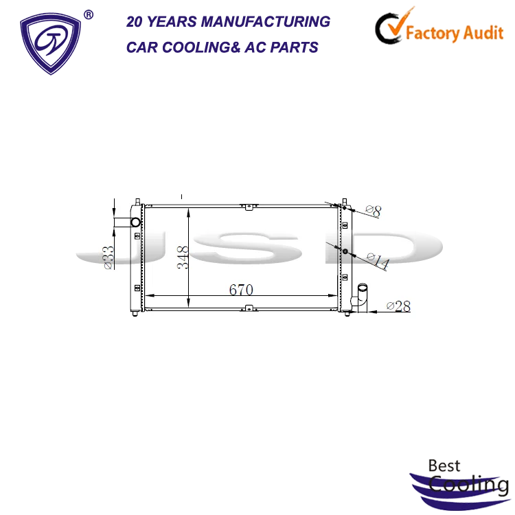 奇瑞富尔文汽车配件铝散热器OEM A13-1301110 A131301110| Alibaba.com
