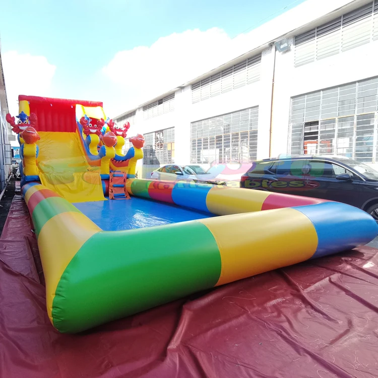 Commercial Toboggan Gonflable Human Entertainment Jumping Castle ...