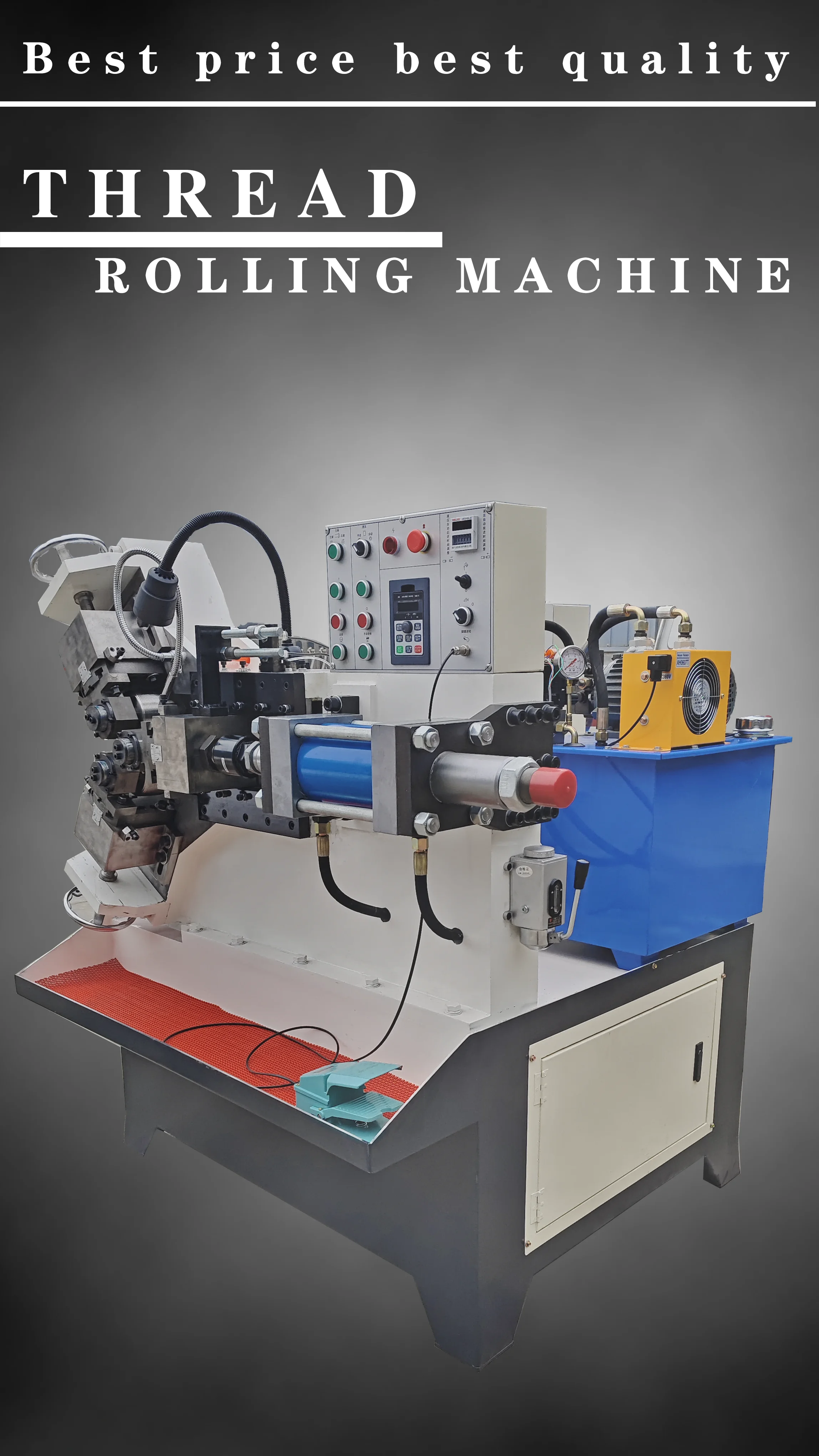 Hydraulic High Speed Spoke Steel Bar Rod Threading Making Machine For ...