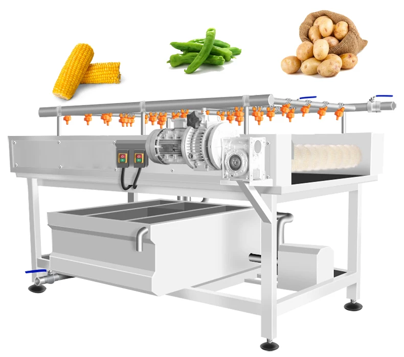 Multifunctional Spray Roller Cleaning Machine Groundnut Potato Peeling ...