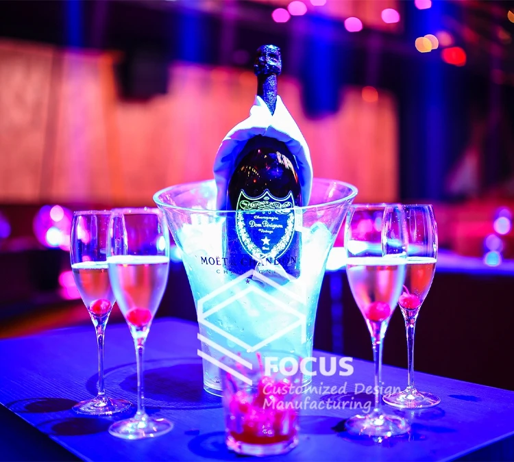 Customized LED Music Bar Counter Design for Night Clubs