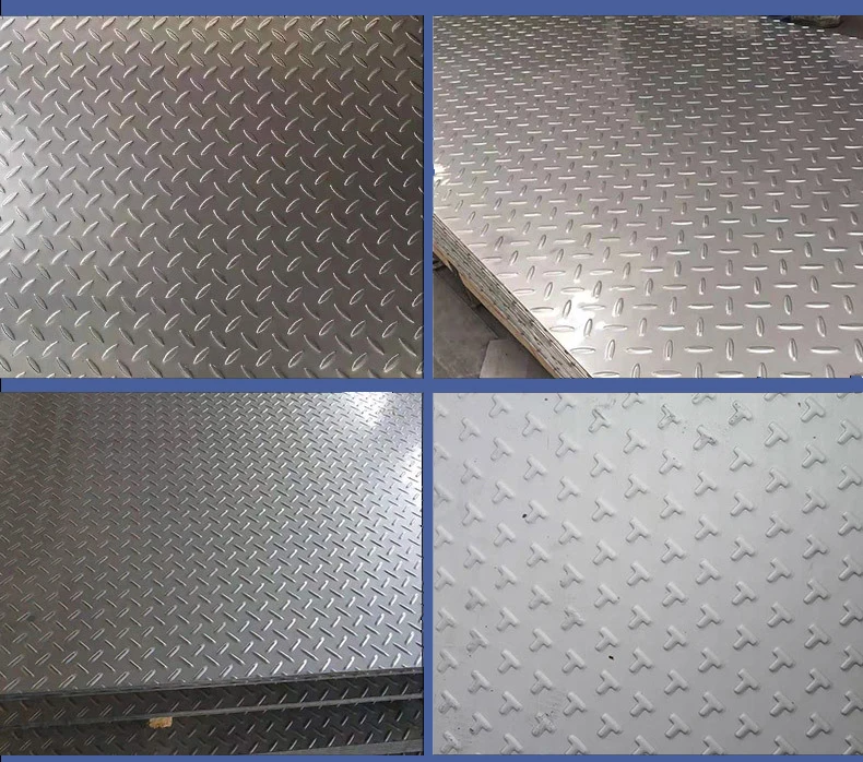 DENUO Stainless Steel Embossed Plates - Anti-Skid & Durable