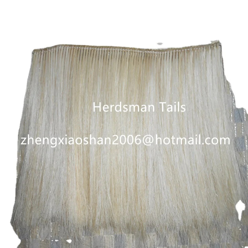 Light Sorrel Color 18" Long 14" Wide Weaved Horse Mane Hair Wefts Made ...