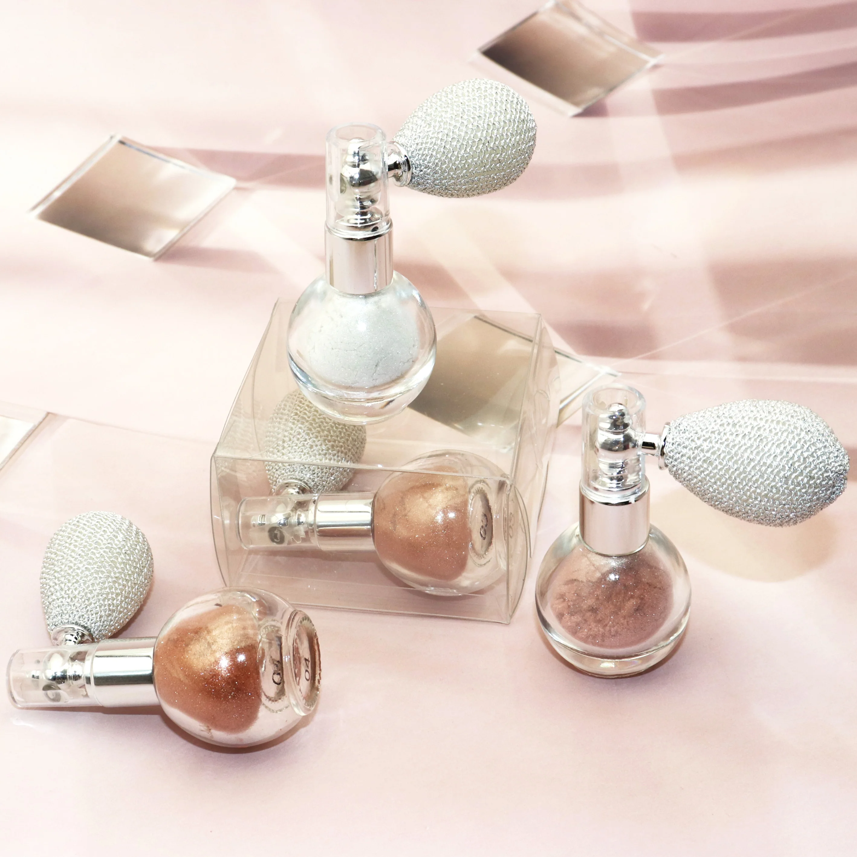 Body Shimmer Spray Highlighter Loose Bronzer Powder No Logo Bottle ...