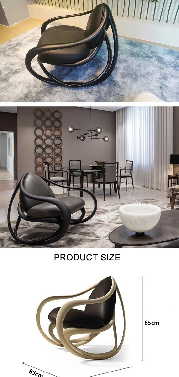 Hotel Banquet Accent Chair;modern Rocking Chair;high-end Quality Living ...